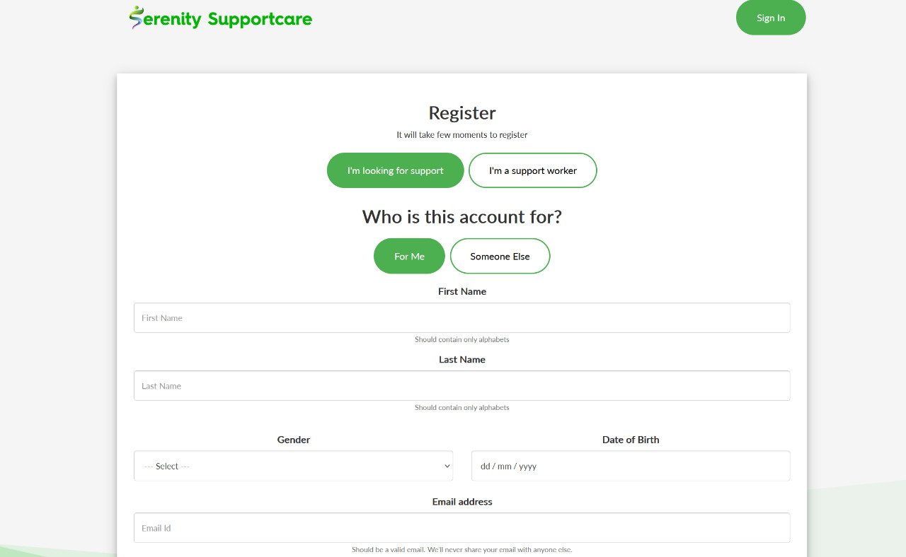 About us - serenitysupportcare